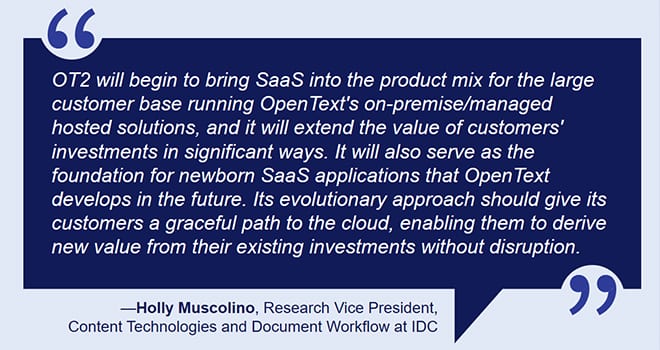 OpenText Extends Cloud Strategy with the Release of OpenText OT2 - OpenText Blogs