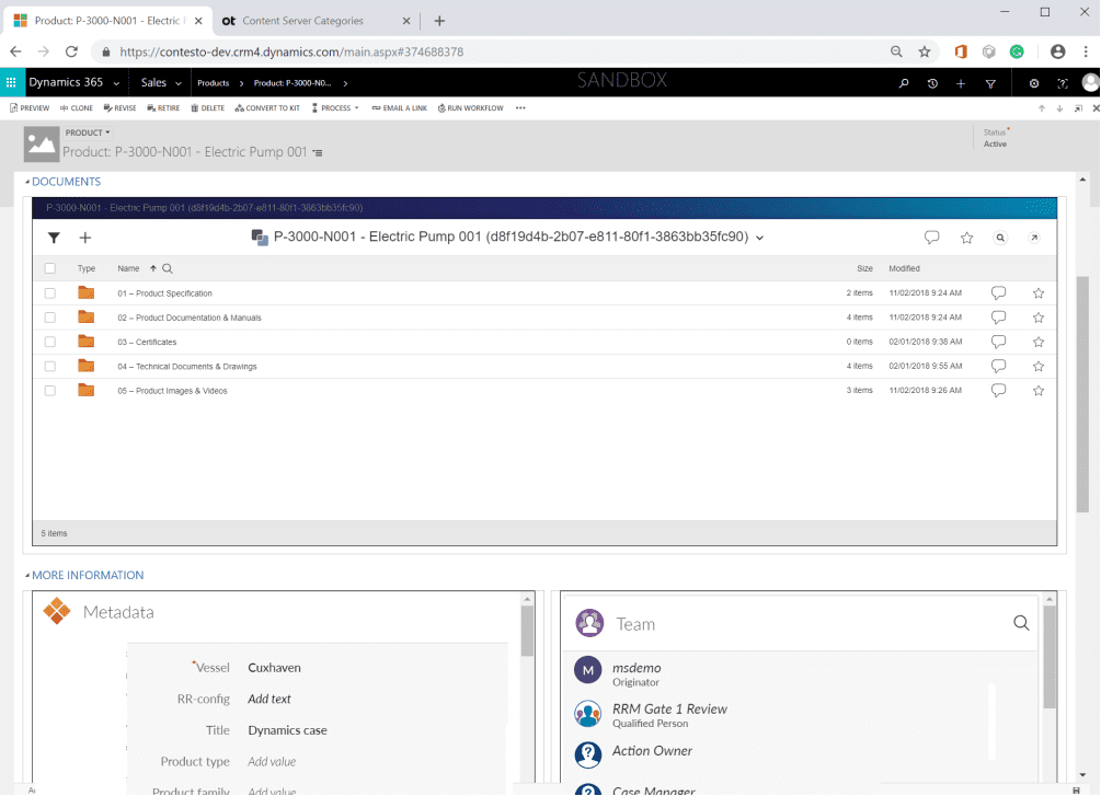 OpenText Extended ECM for Microsoft Dynamics 365 by Contesto has ...