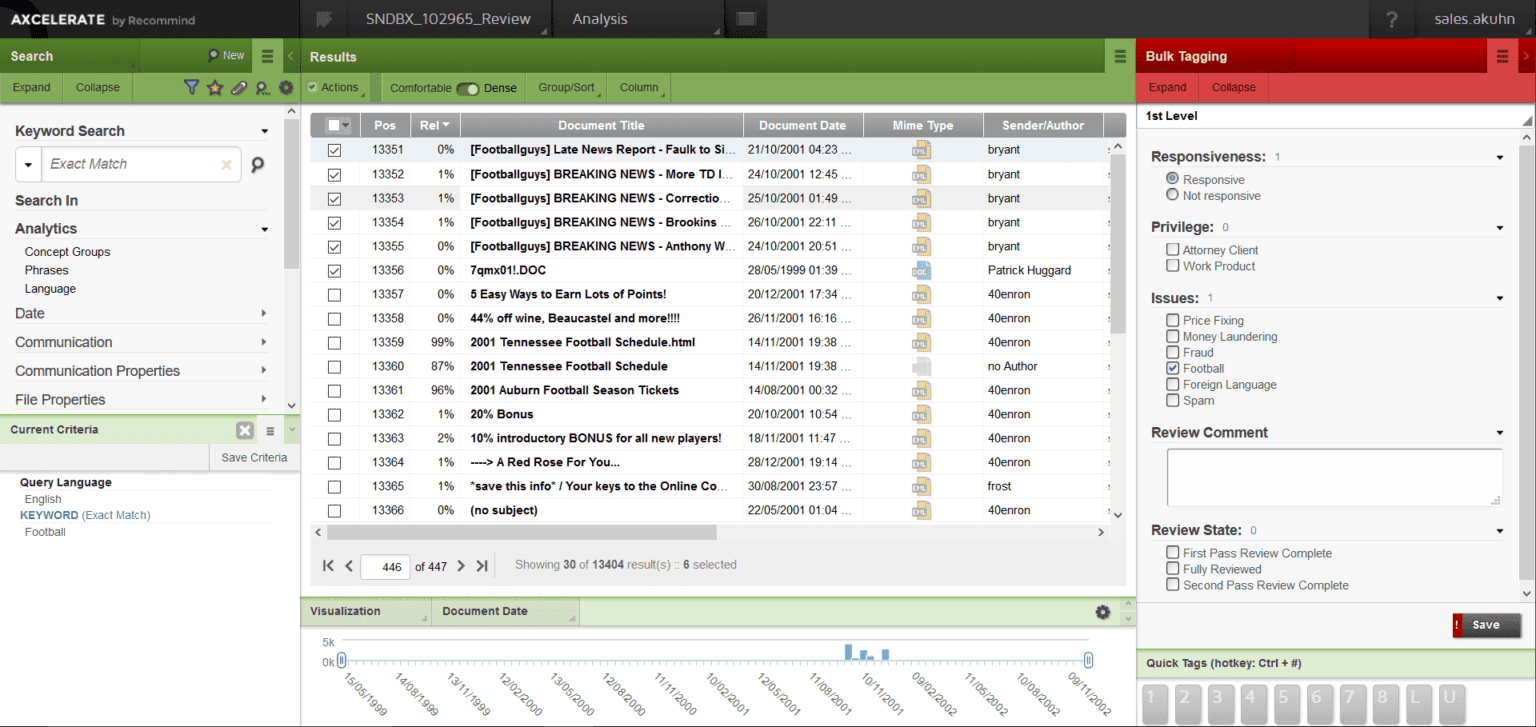 What’s new in Axcelerate and EnCase eDiscovery Release 16 - OpenText Blogs