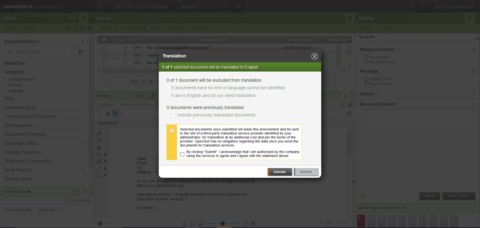 What’s new in Axcelerate, EnCase eDiscovery, and Decisiv Release 16 EP7 ...
