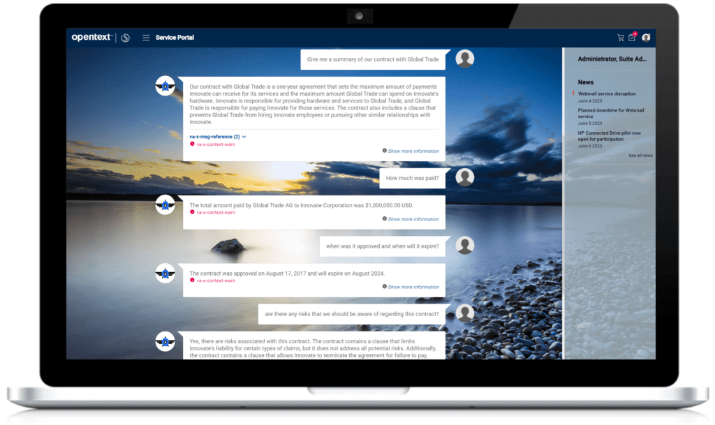 Transform ITSM self-service with private generative AI - OpenText Blogs